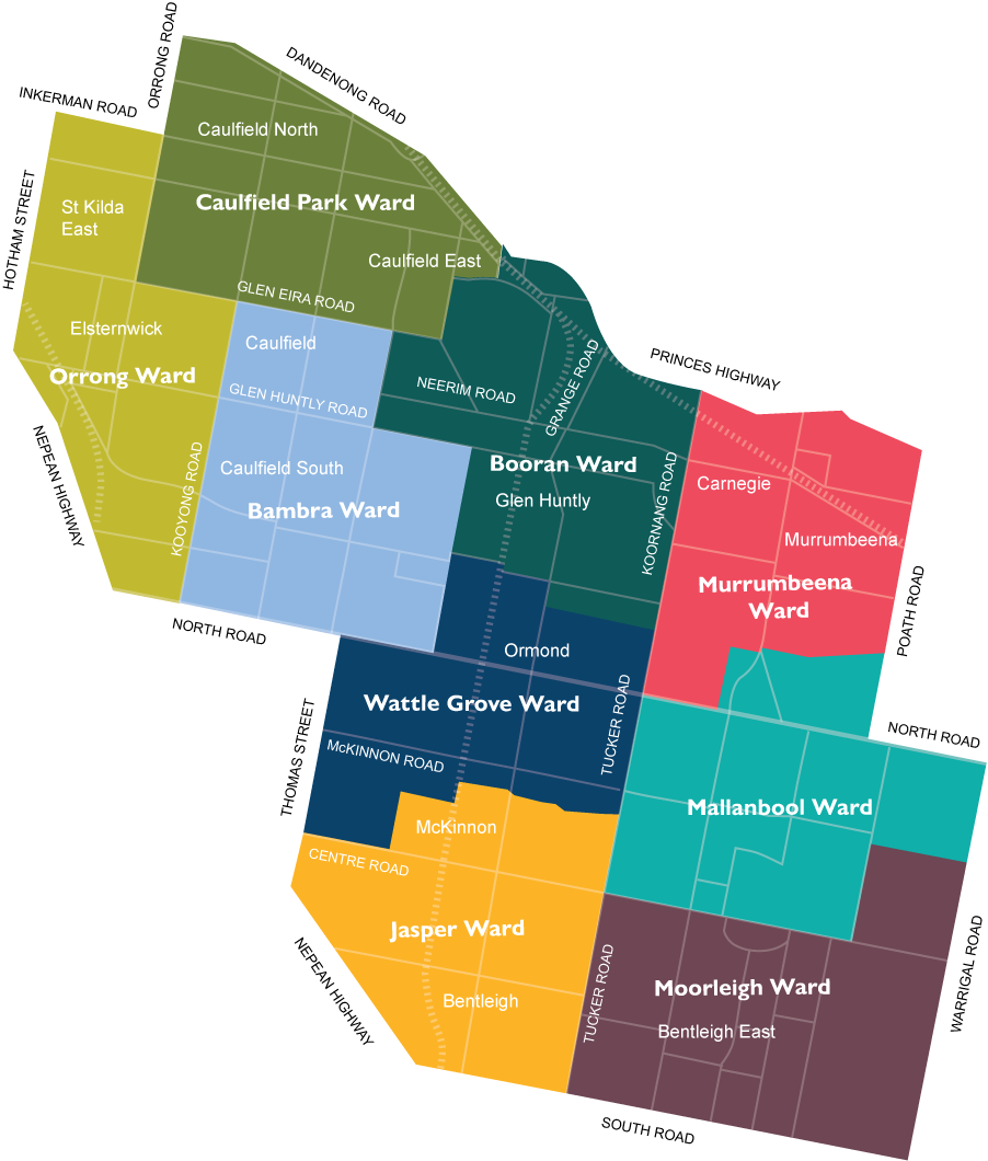 Ward map | Glen Eira City Council